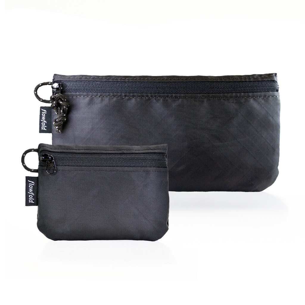 Flowfold Camden Kit: Creator Zipper Wallet + Essentialist Zipper Pouch ...