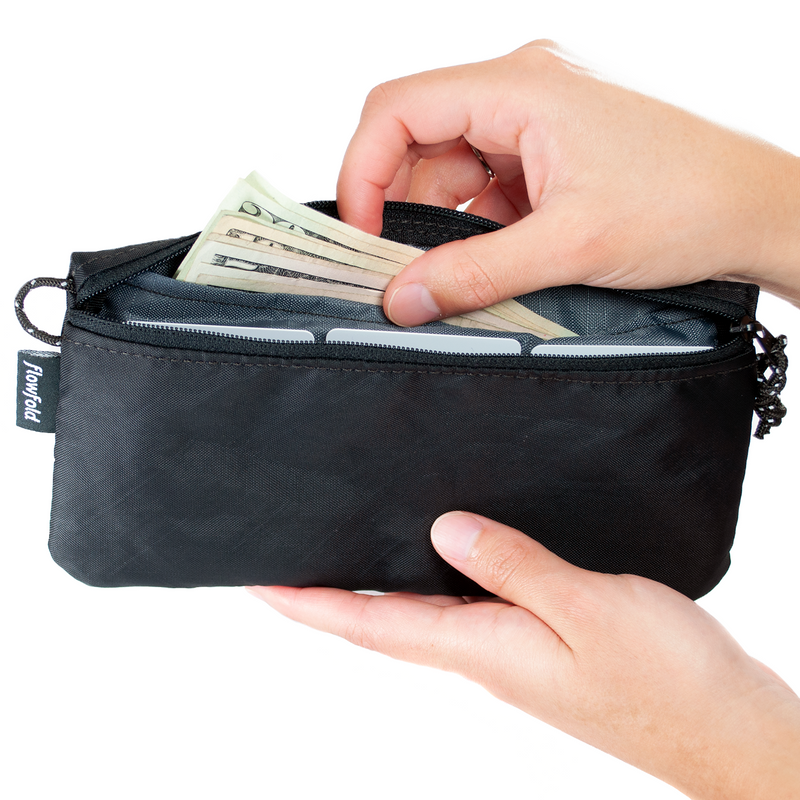 Flowfold Camden Kit: Creator Zipper Wallet + Essentialist Zipper Pouch ...